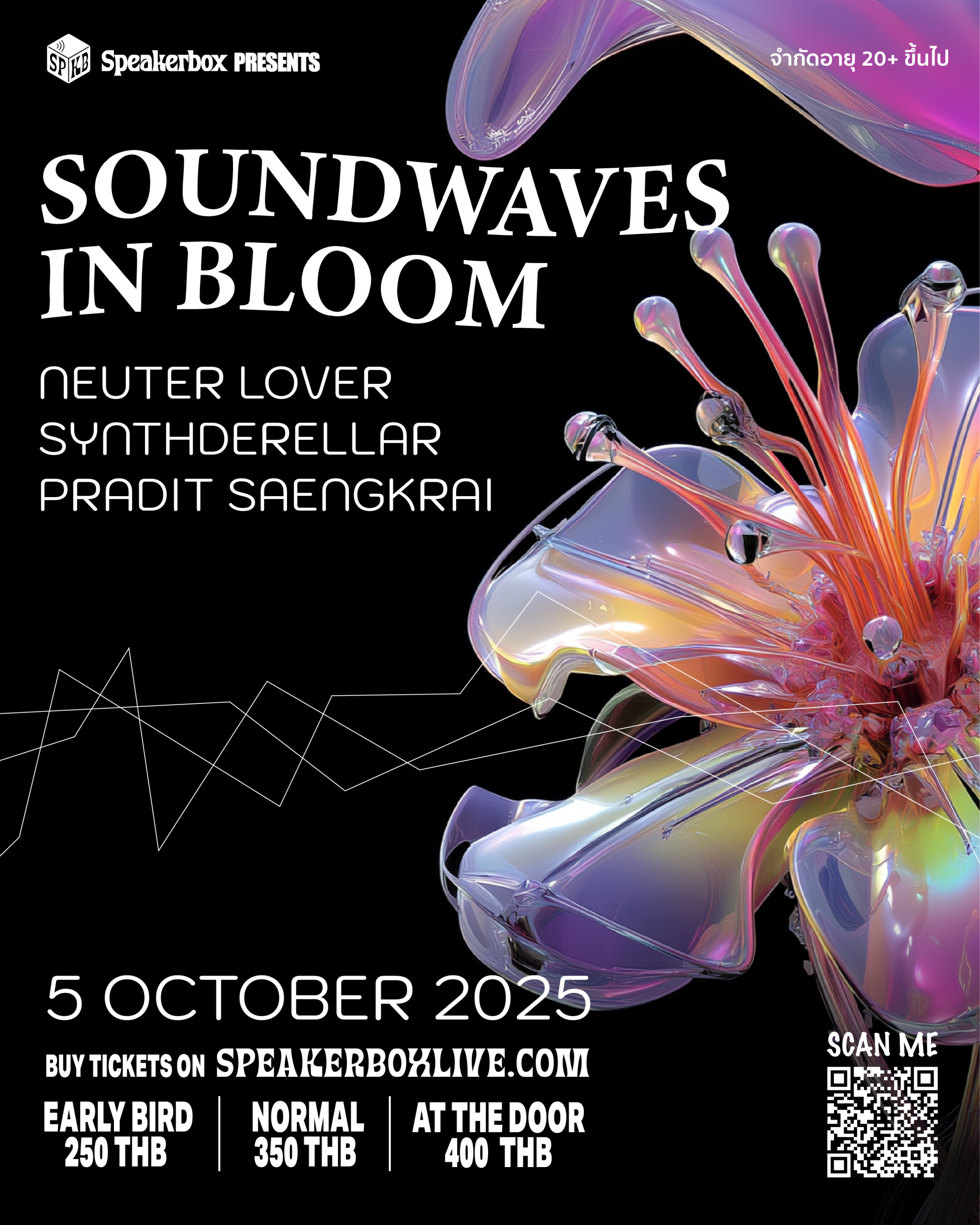 Soundwaves in bloom - Speakerbox